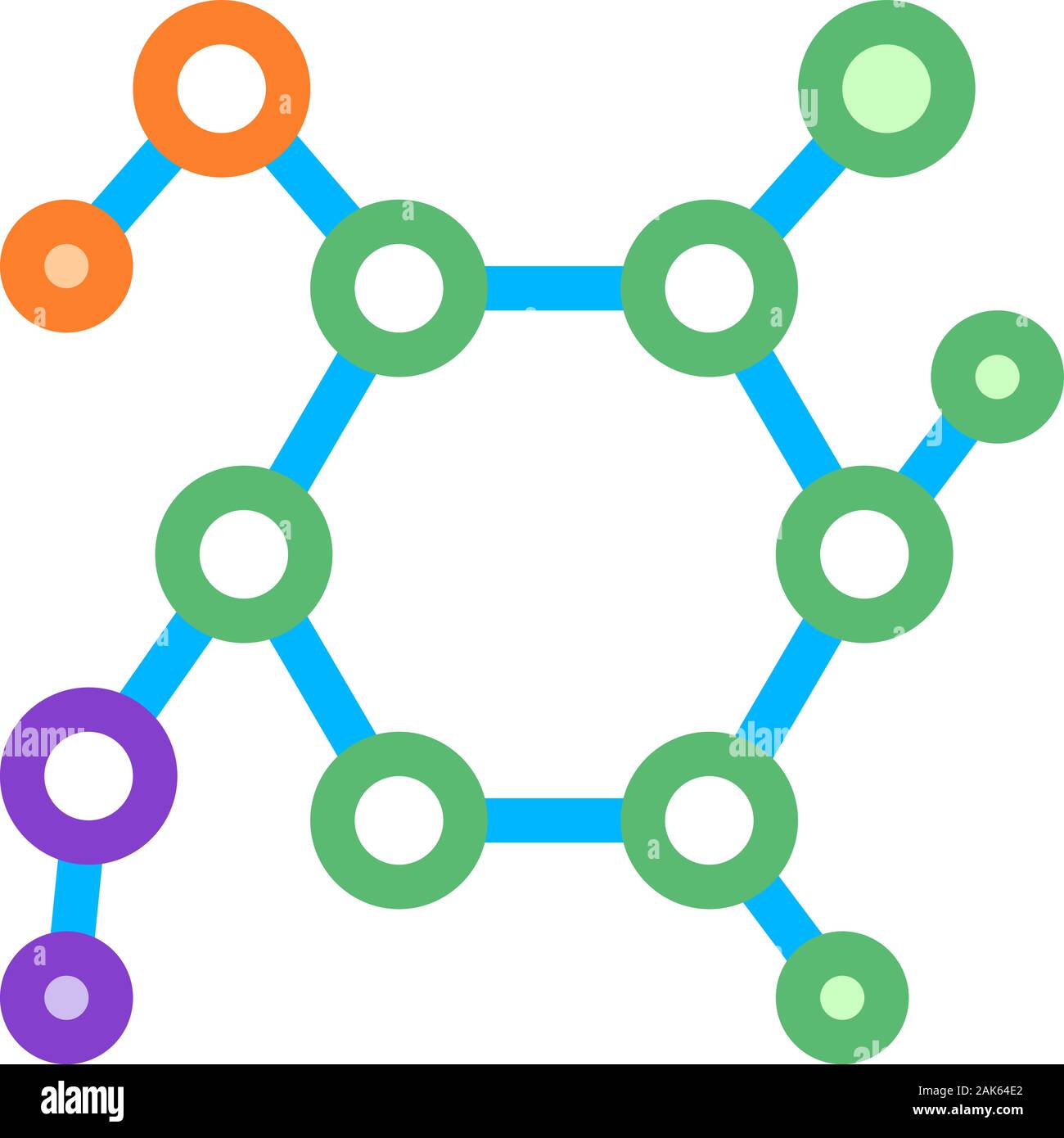 Structure Molecule Medical Biomaterial Vector Icon Stock Vector Image ...