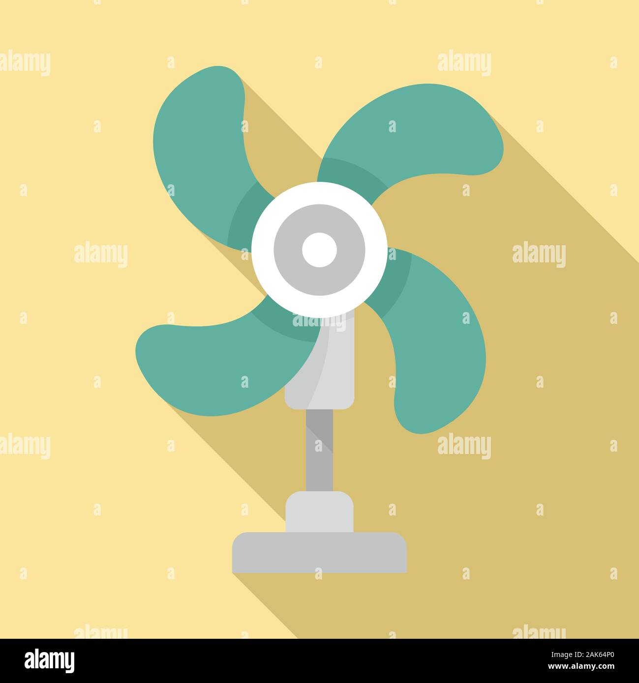 Fresh air fan icon. Flat illustration of fresh air fan vector icon for ...