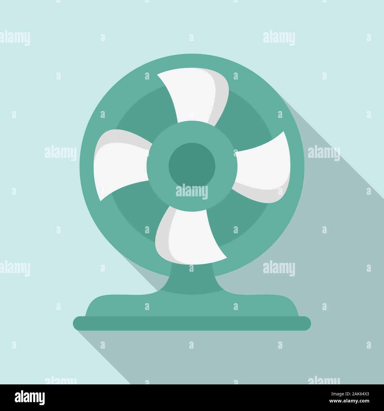 Room filter fan icon. Flat illustration of room filter fan vector icon ...