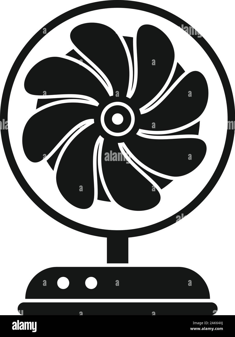 Cooling fan icon. Simple illustration of cooling fan vector icon for ...