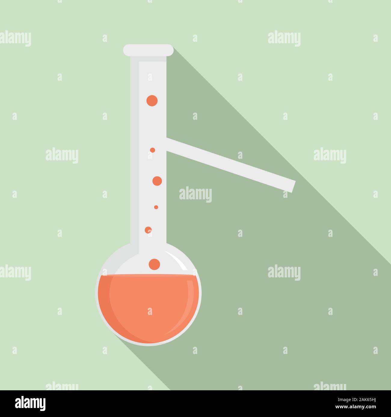 Beaker of water boiling Stock Vector Images - Alamy