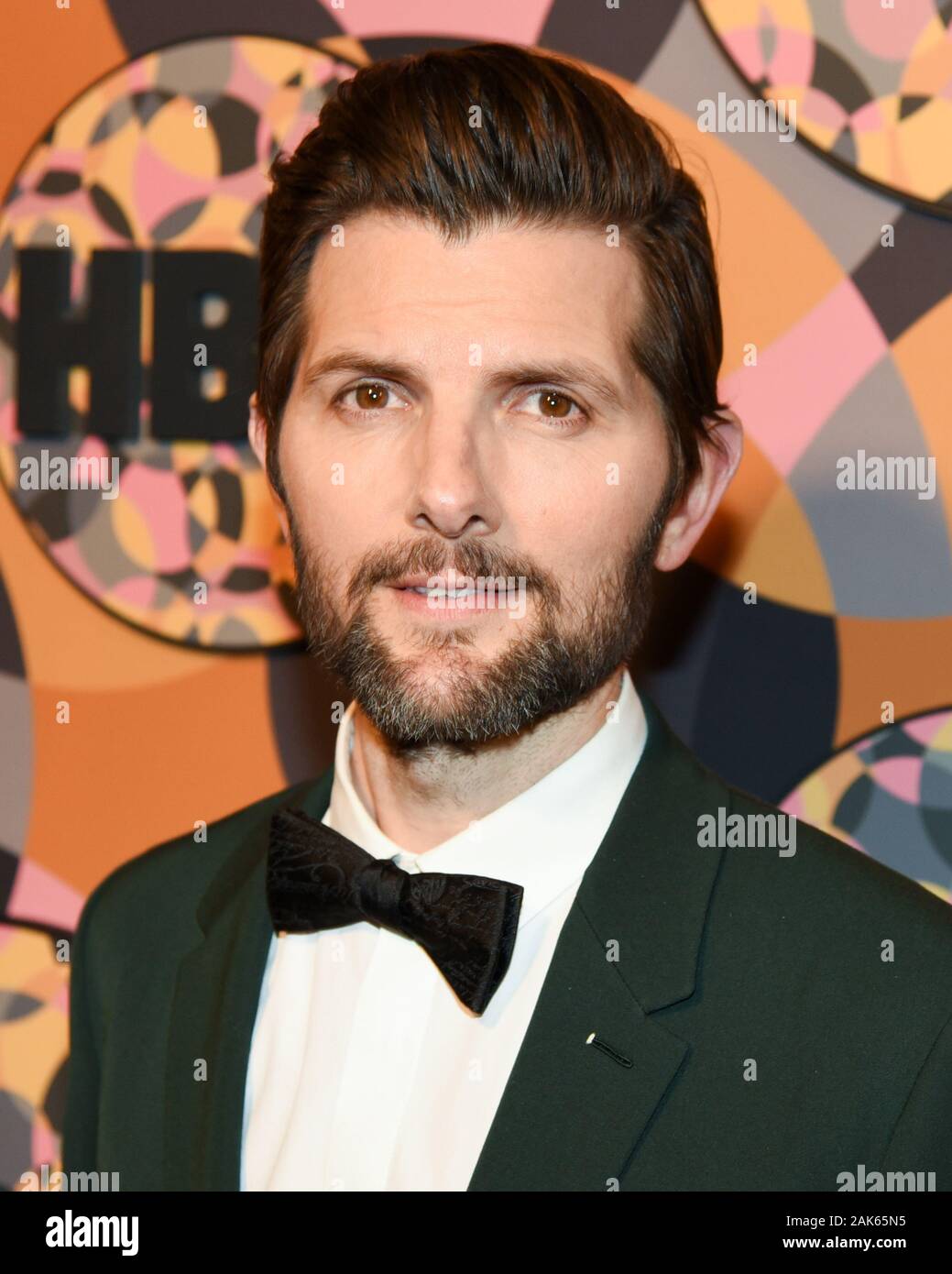 05 January 2020 - Beverly Hills, California - Adam Scott. 2020 HBO ...