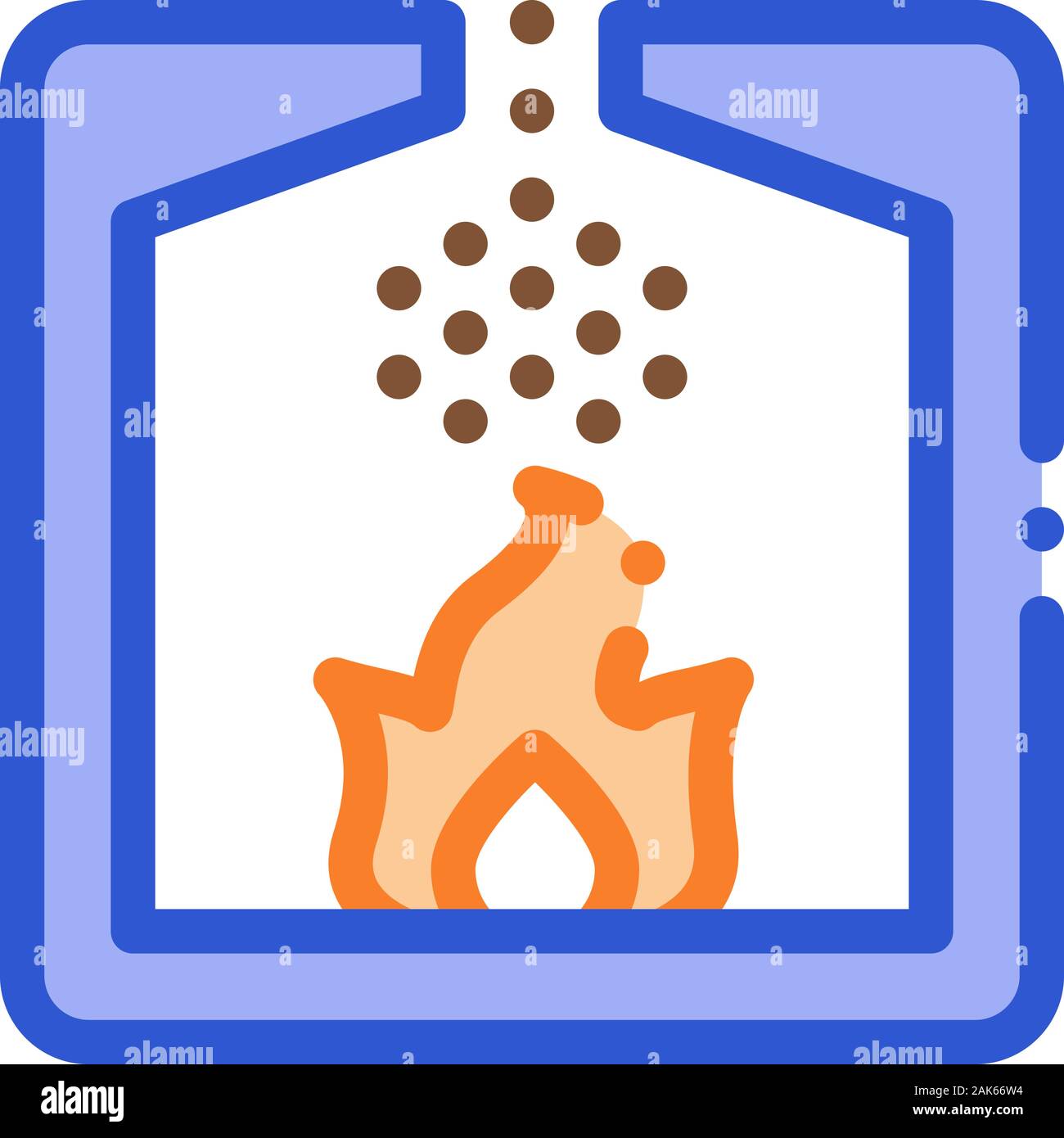 Factory Combustion Process Metallurgical Icon Vector Illustration Stock Vector Image & Art - Alamy