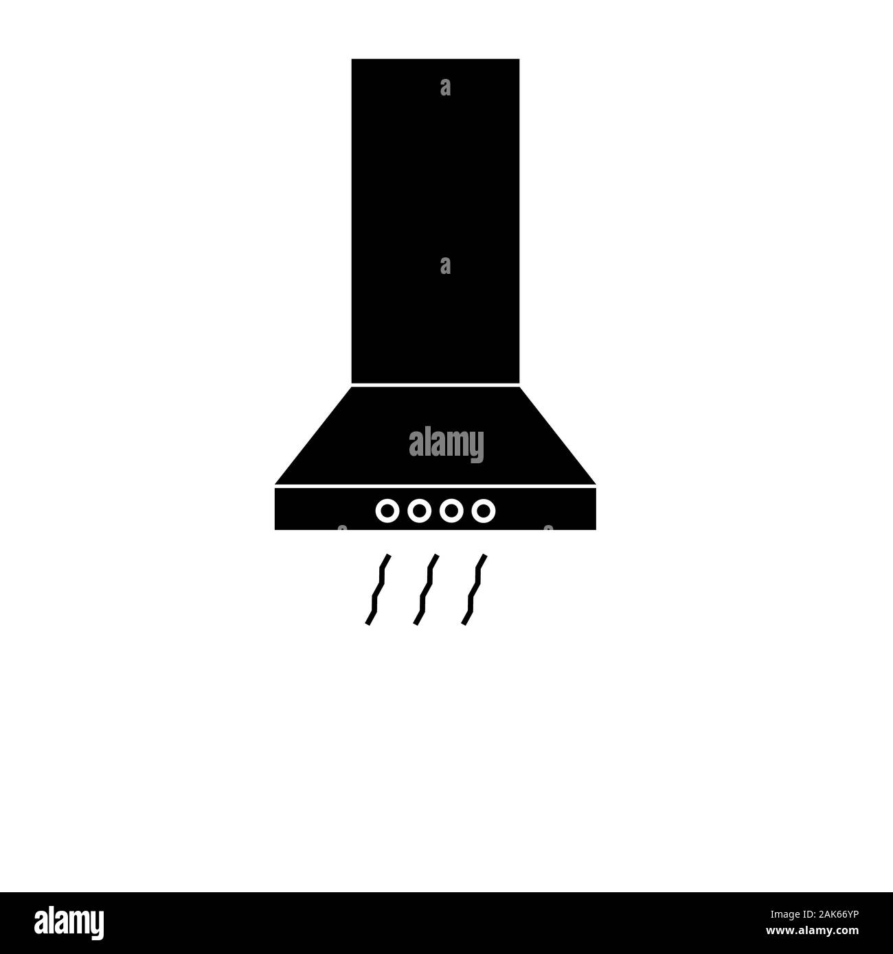 cooker hood icon on white background. flat style. kitchen hood icon for ...