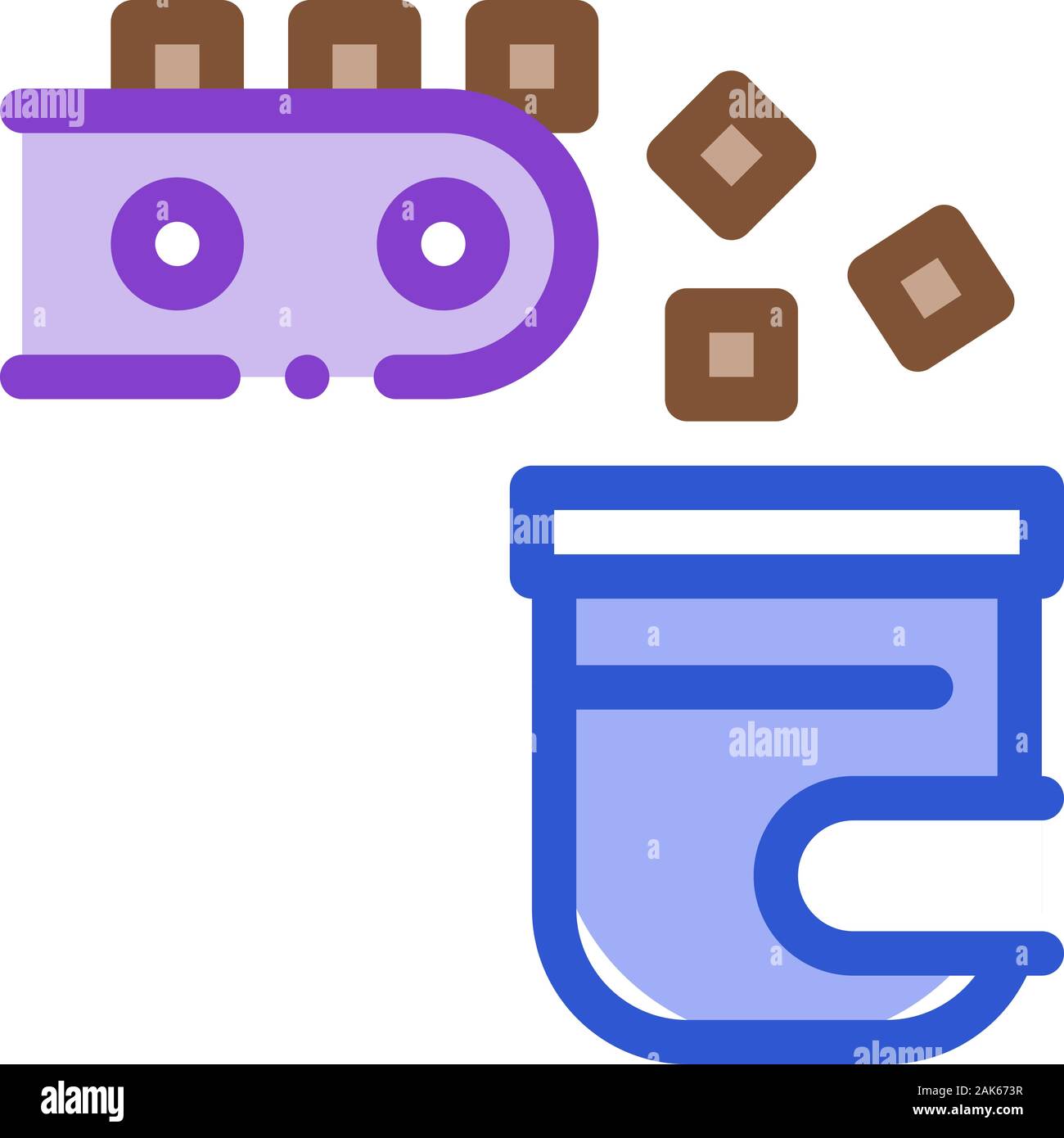 Steel rolling machine factory Stock Vector Images - Alamy