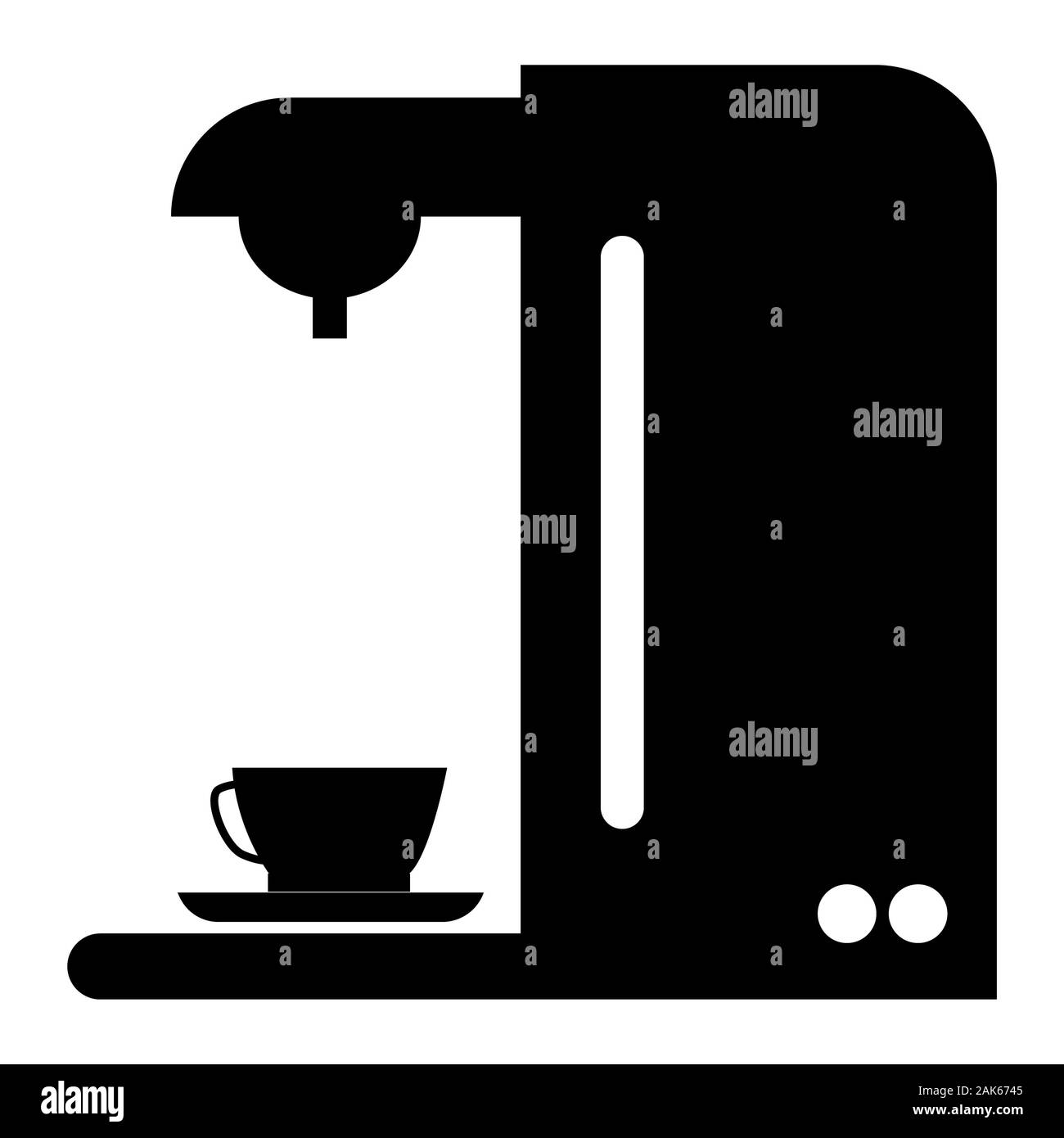 coffee maker icon on white background. flat style. espresso symbol ...