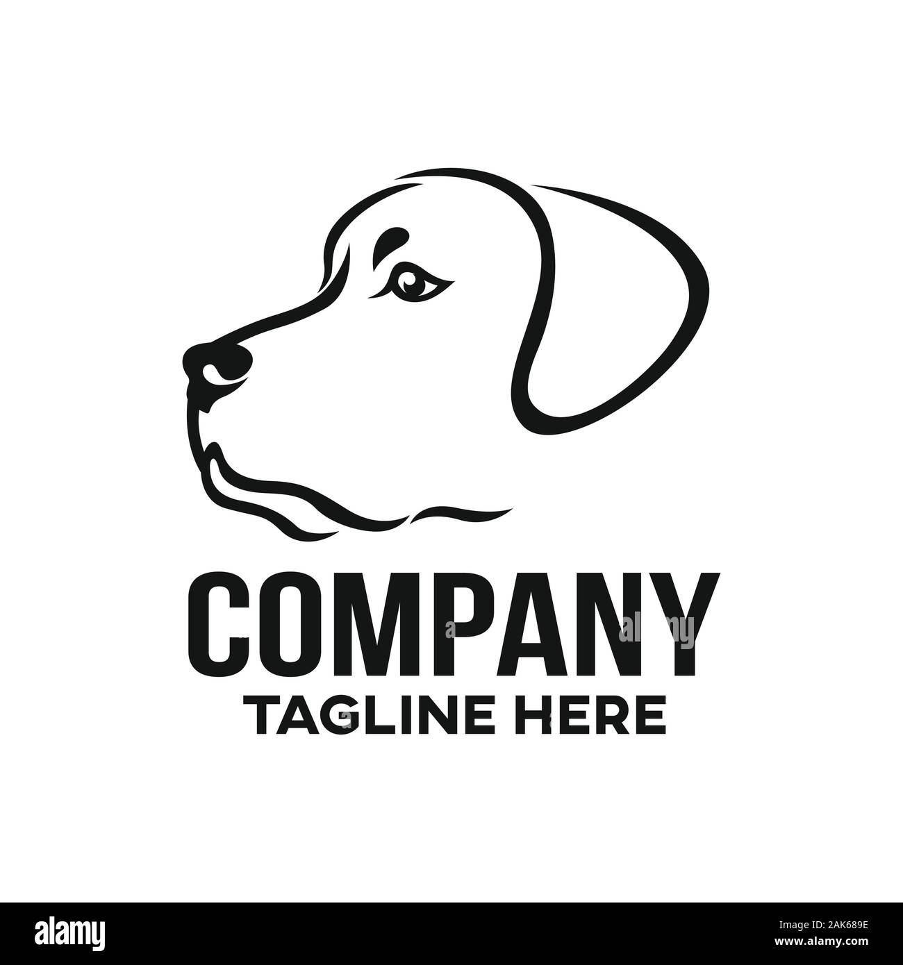 Black labrador male Stock Vector Images - Alamy