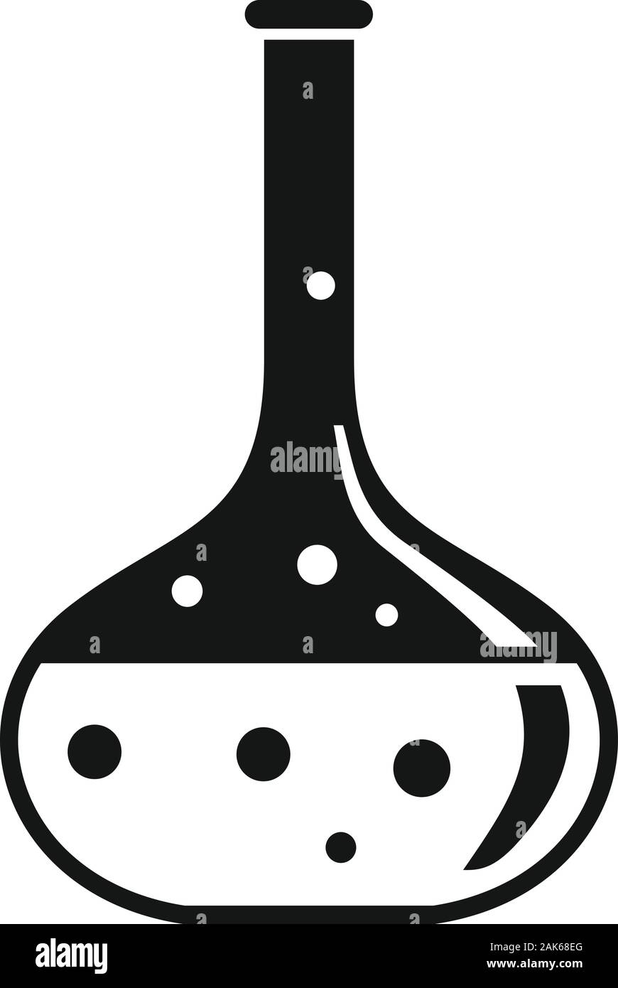 Laboratory bottle icon. Simple illustration of laboratory bottle vector ...