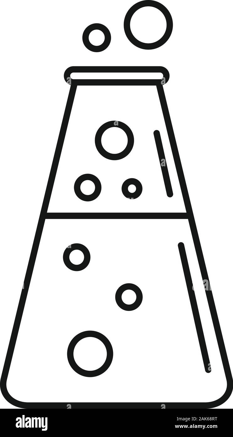 Lab boiling pot icon. Outline lab boiling pot vector icon for web ...