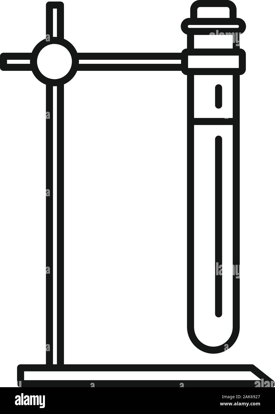 Test tube stand icon. Outline test tube stand vector icon for web ...