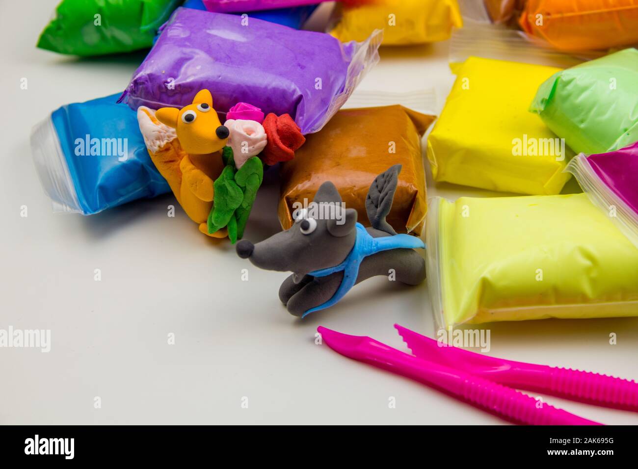 Plasticine figures hi-res stock photography and images - Alamy