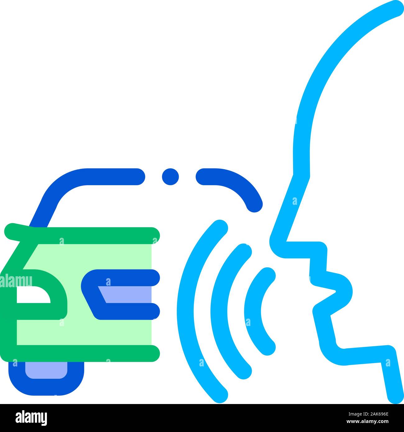 Machine Voice Control Icon Vector Illustration Stock Vector Image & Art ...