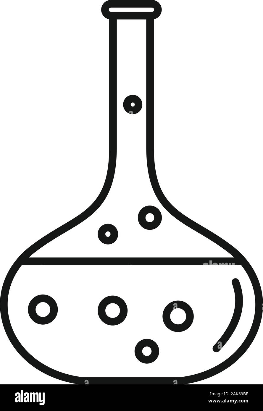 Laboratory bottle icon. Outline laboratory bottle vector icon for web ...