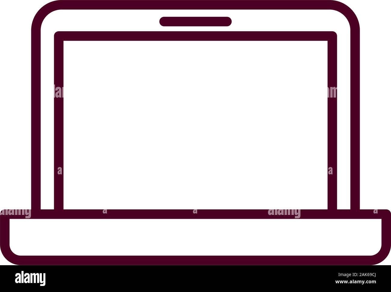 Isolated digital laptop vector design Stock Vector Image & Art - Alamy