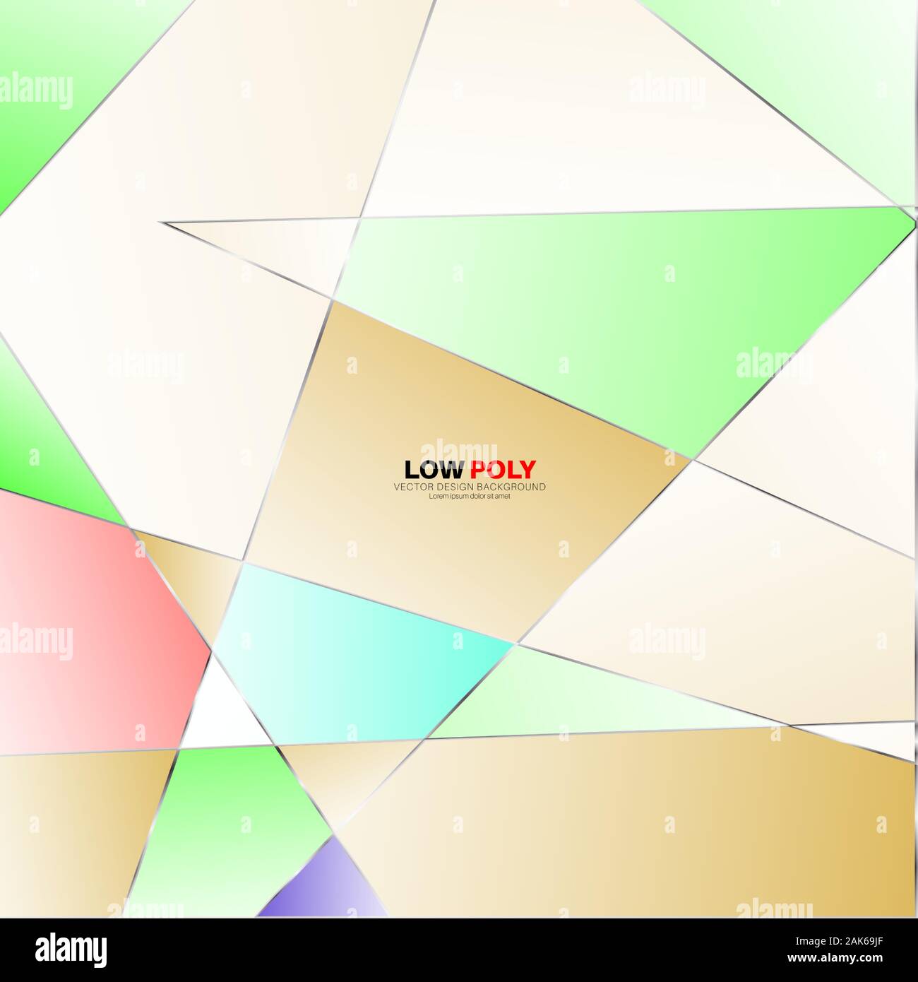 abstract vector geometric background. low poly pattern and lines ...