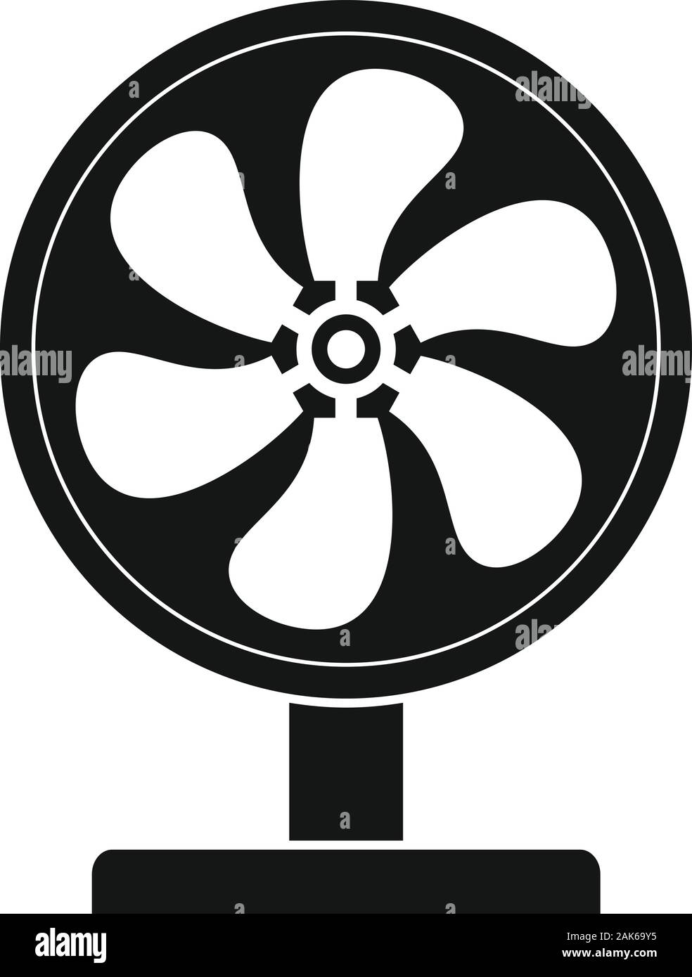 Wind home fan icon. Simple illustration of wind home fan vector icon ...