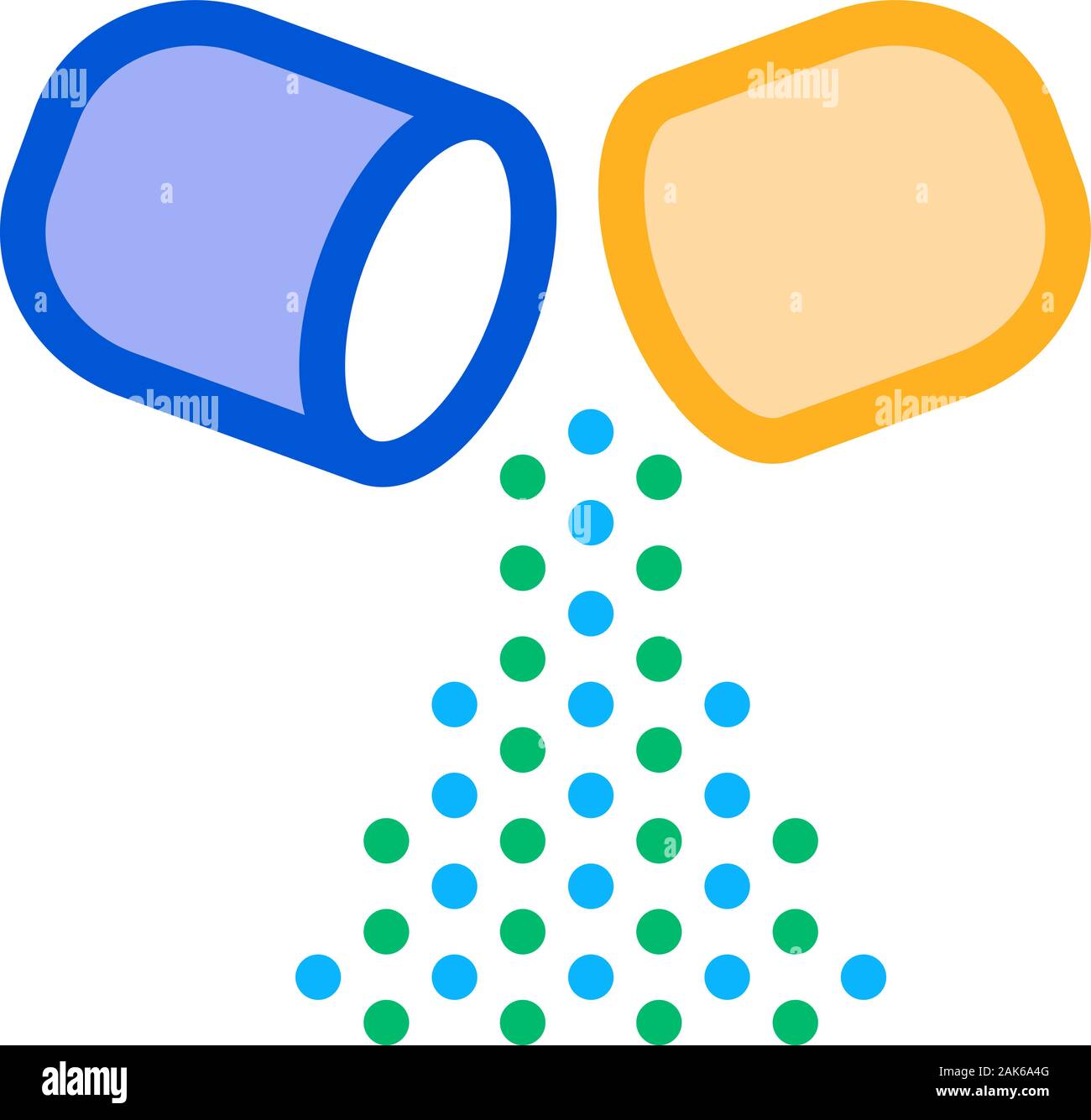 Capsule Inside Supplements Icon Vector Illustration Stock Vector Image ...