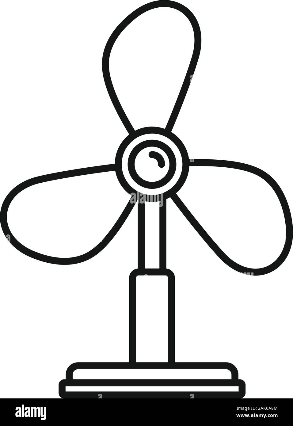 Cooling fan icon. Outline cooling fan vector icon for web design ...