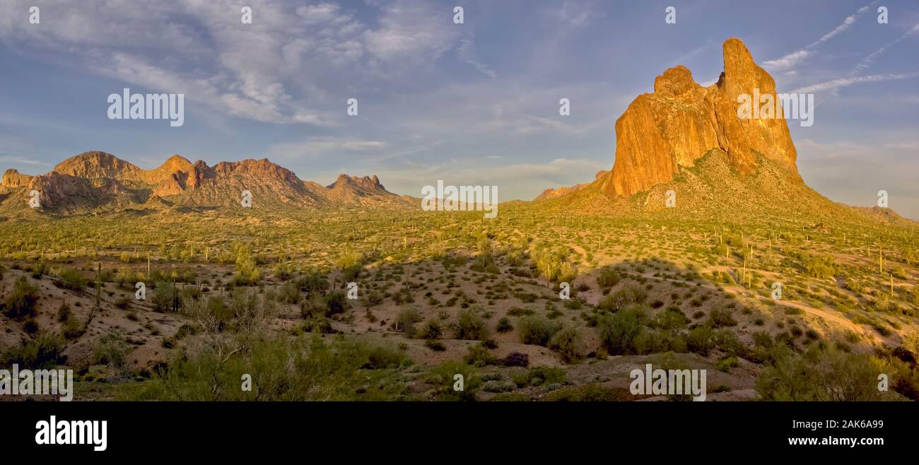 Morning view of courthouse rock in eagletail wilderness hi-res stock ...