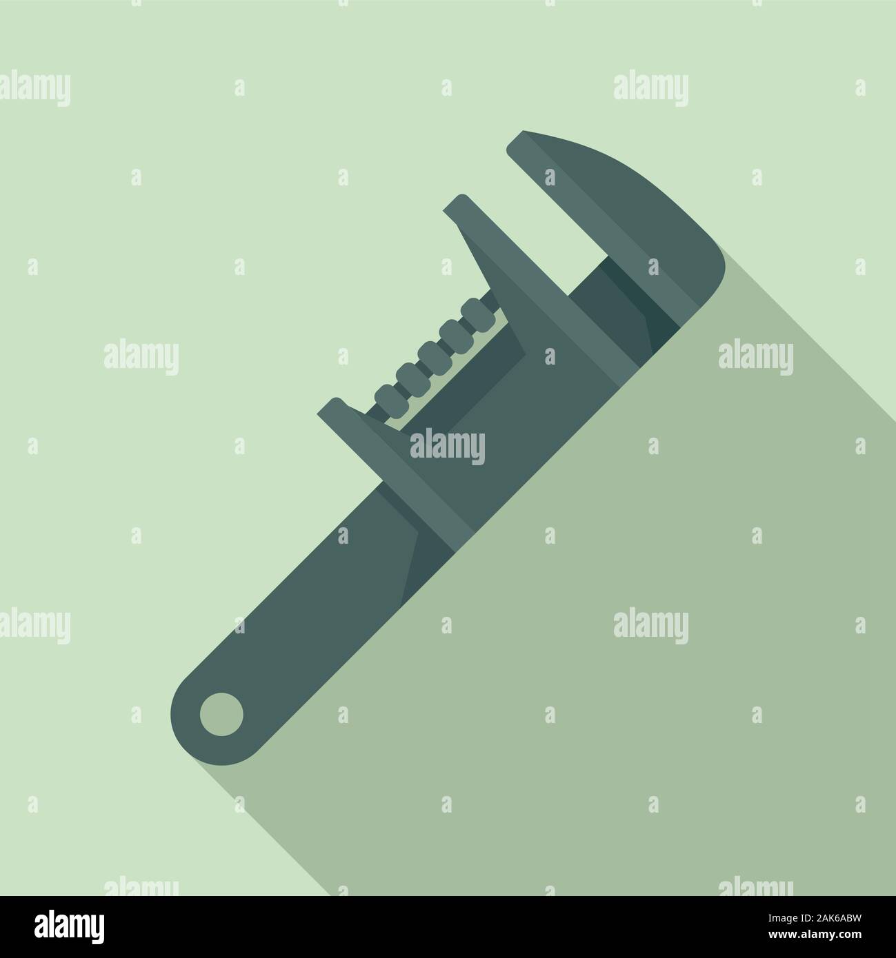 Key wrench icon. Flat illustration of key wrench vector icon for web ...