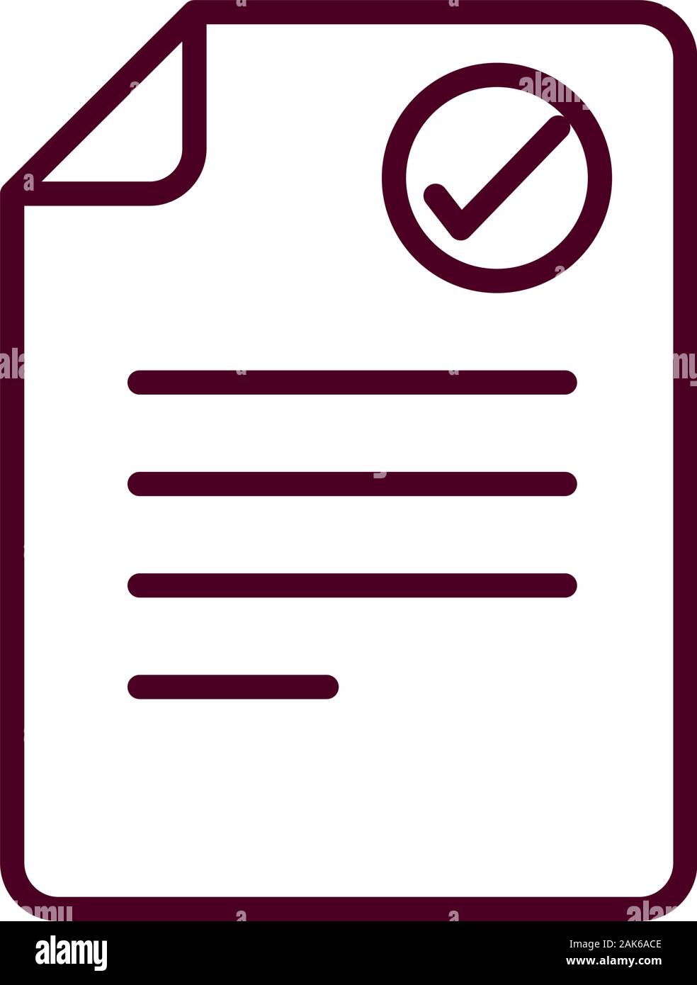 Isolated data document and check mark vector design Stock Vector Image ...