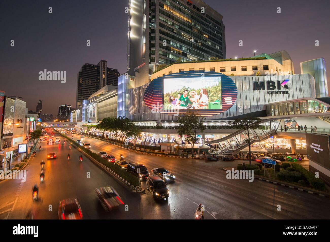 the MBK shopping mall at the Sukhumvit road at the Siam Square in the ...