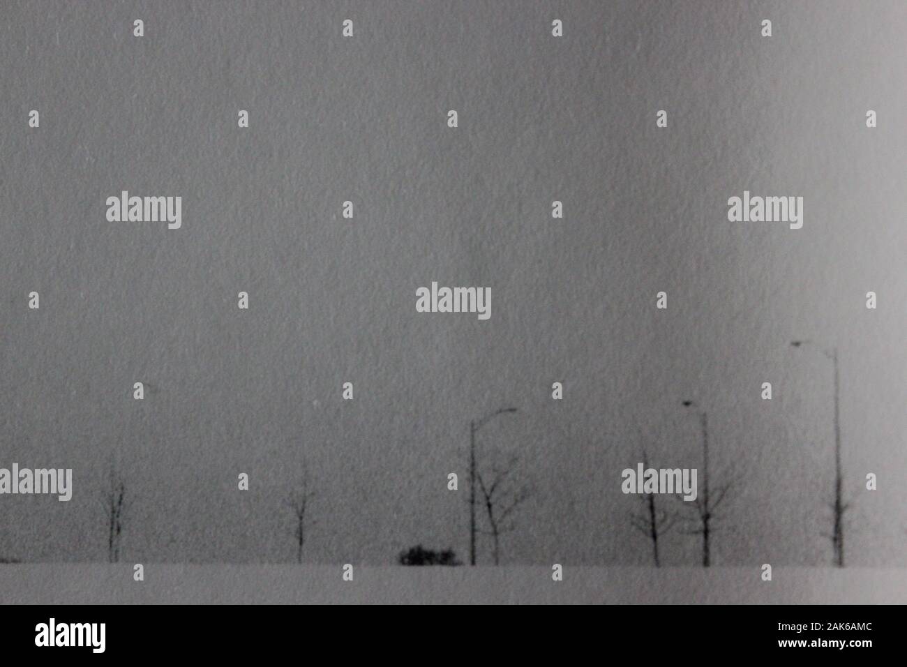 Fine seventies black and white extreme photography of a bleak and ...