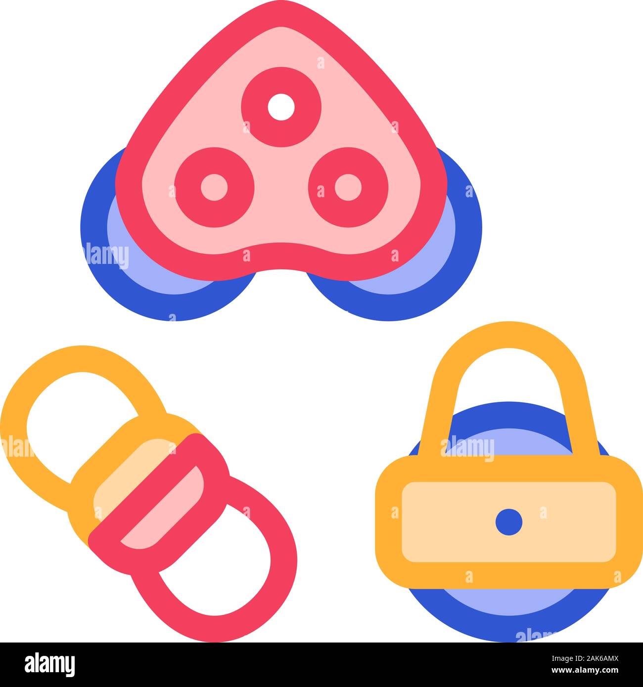 Rollers Detail Rope Movement Equipment Vector Icon Stock Vector Image ...