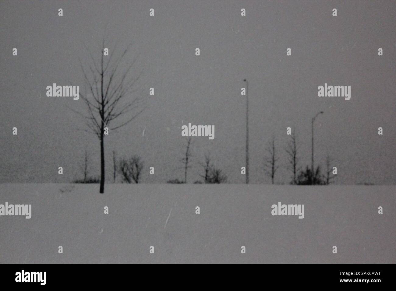 Fine seventies black and white extreme photography of a bleak and ...