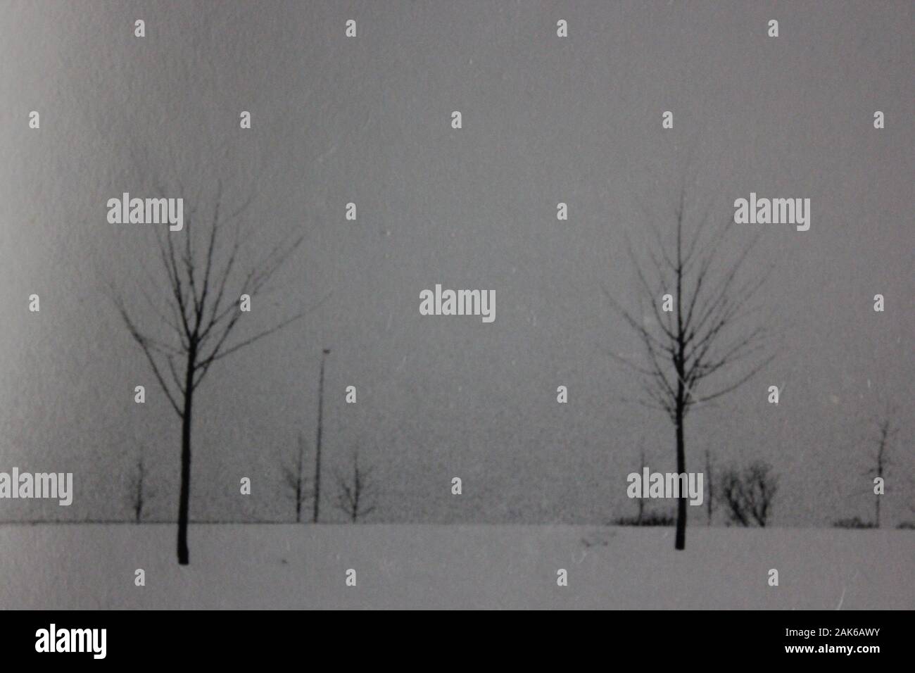 Fine seventies black and white extreme photography of a bleak and ...