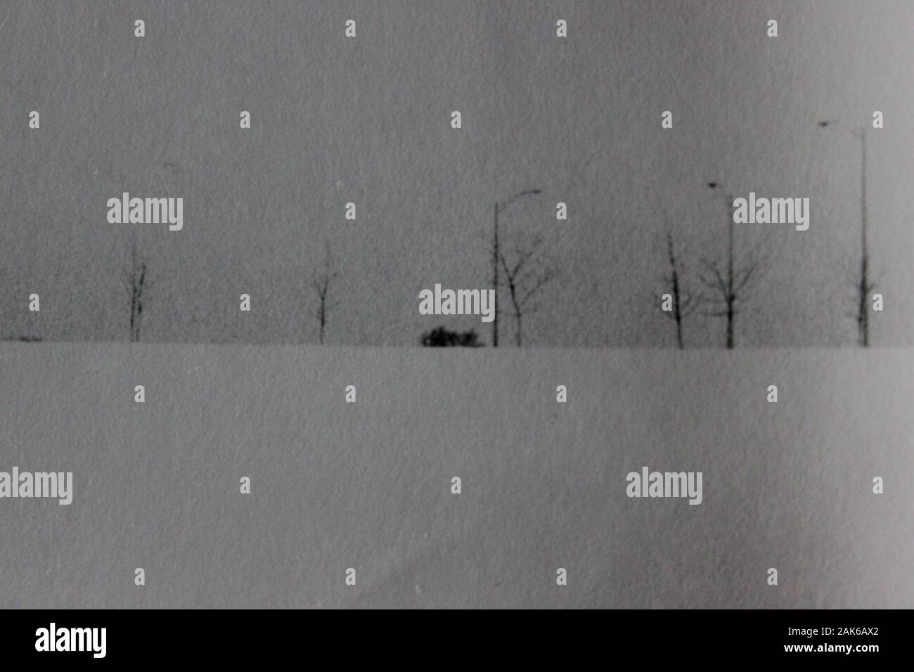 Fine seventies black and white extreme photography of a bleak and ...