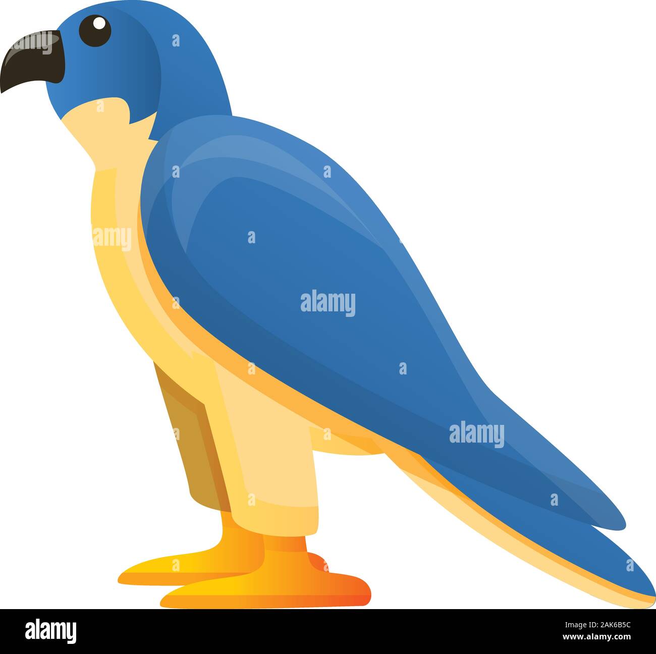 Egypt falcon icon. Cartoon of Egypt falcon vector icon for web design ...