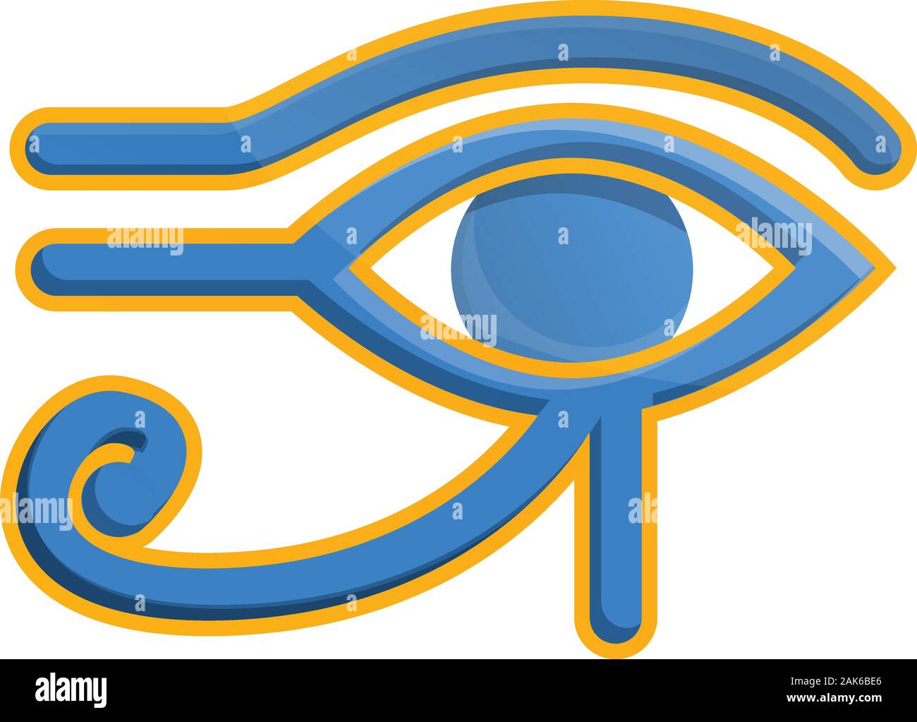 Egypt eye icon. Cartoon of Egypt eye vector icon for web design ...