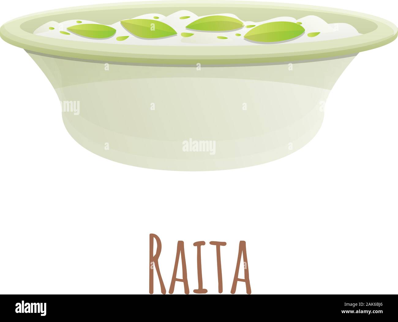 Raita food icon. Cartoon of raita food vector icon for web design ...