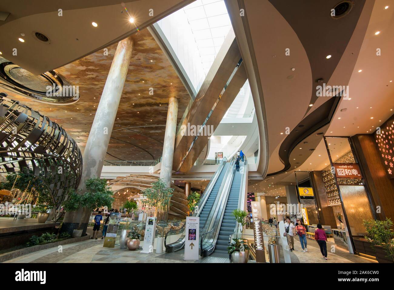 the icon siam mall in Klongsan at the chao phraya river in the city of ...