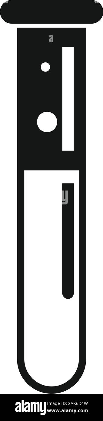 Boiling test tube icon. Simple illustration of boiling test tube vector ...