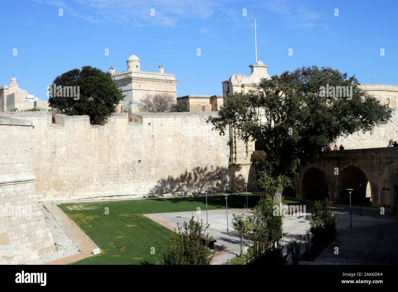 Citadel Medina Malta Stock Photo - Alamy
