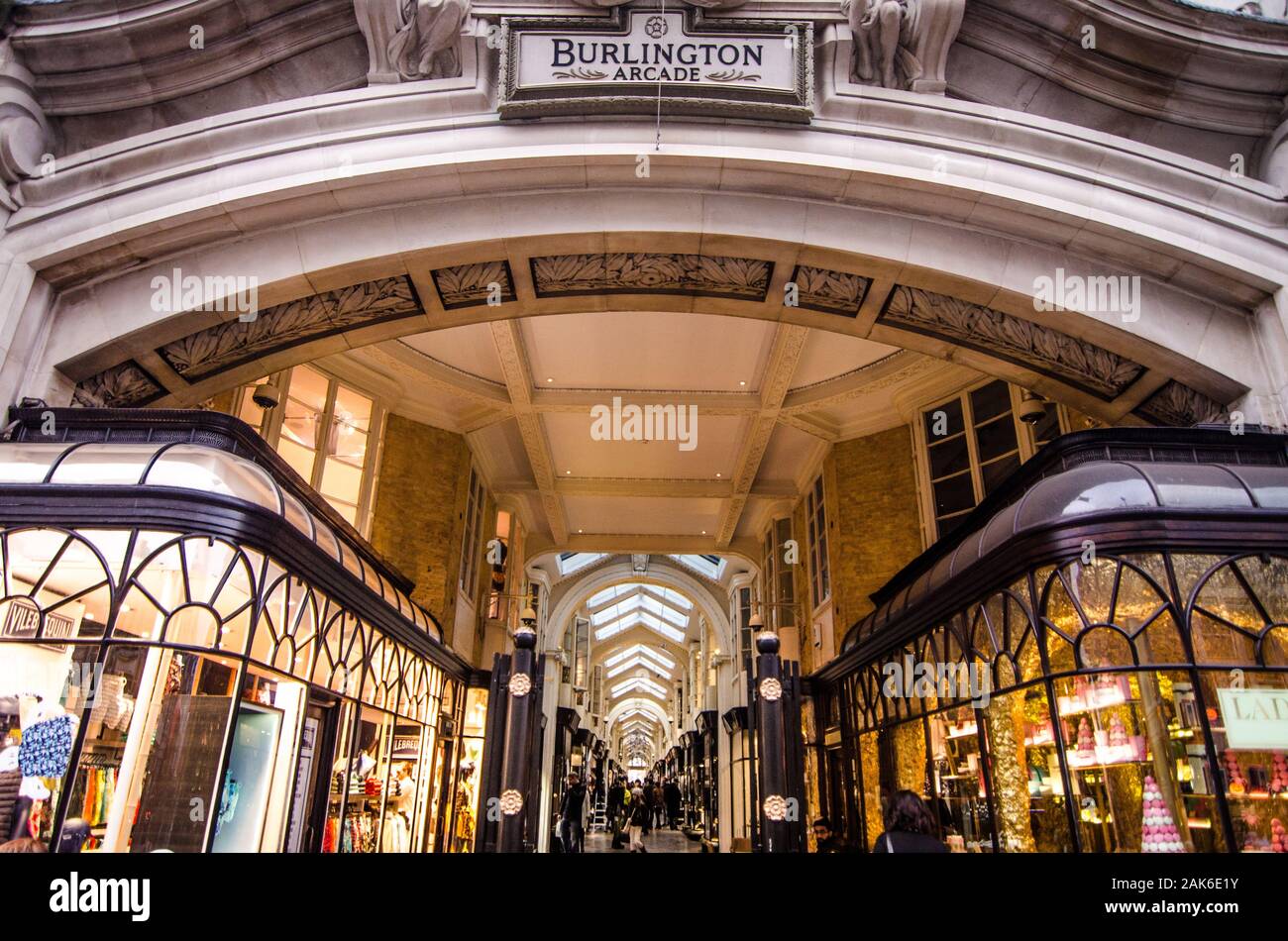 Burlington Arcade in Mayfair, London Stock Photo - Alamy