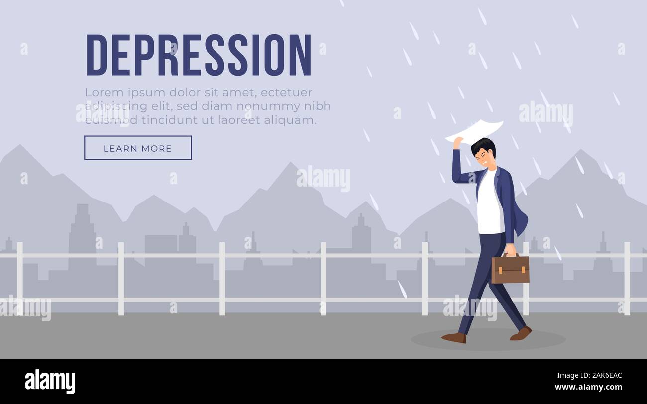 Sad man in online Stock Vector Images - Alamy