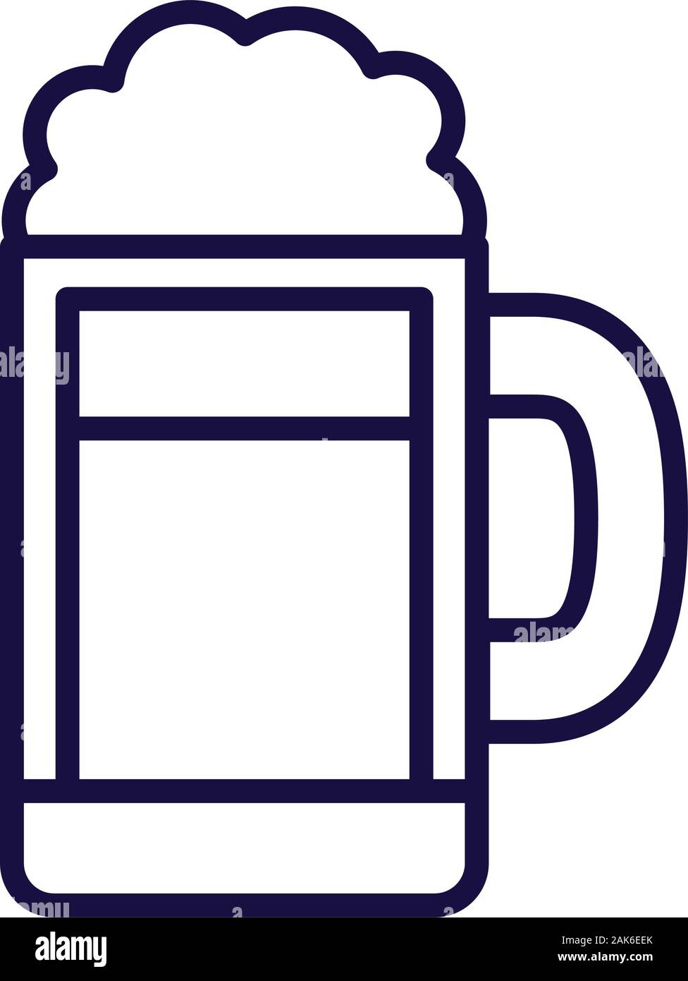 Isolated glass of beer vector design Stock Vector Image & Art - Alamy