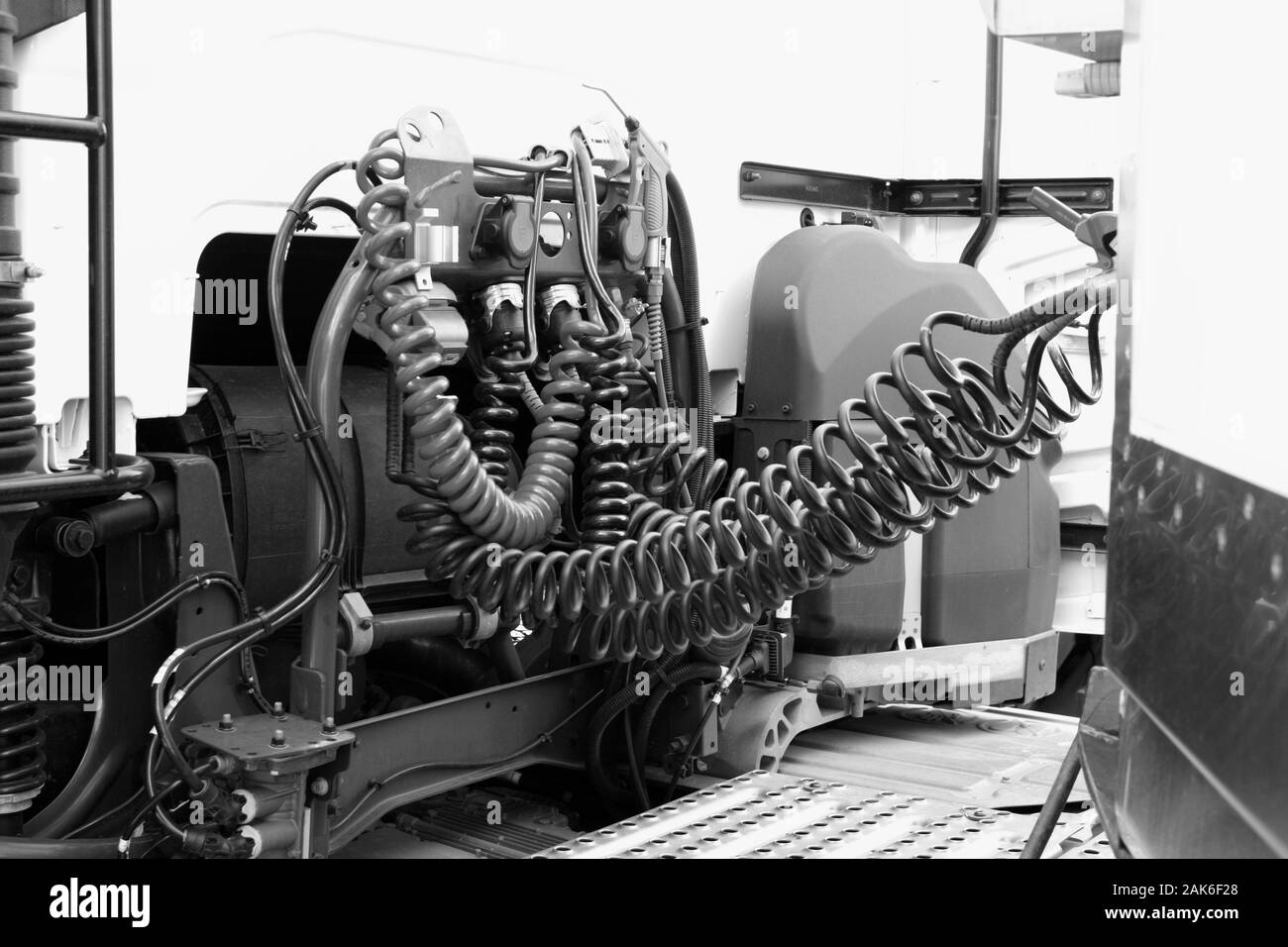 Box trailer Black and White Stock Photos & Images - Alamy