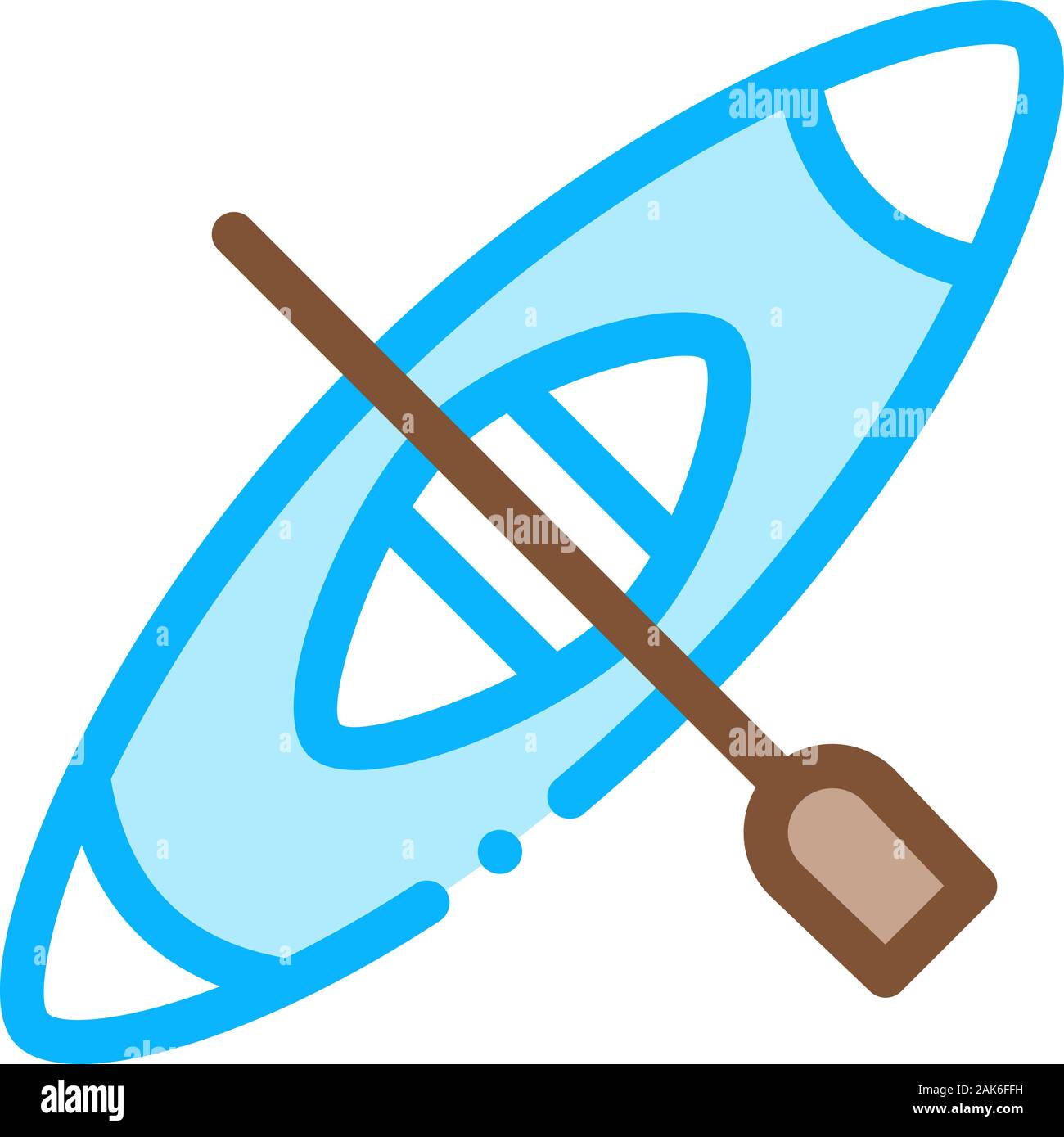 Kayak Canoeing Icon Vector Illustration Stock Vector Image & Art - Alamy