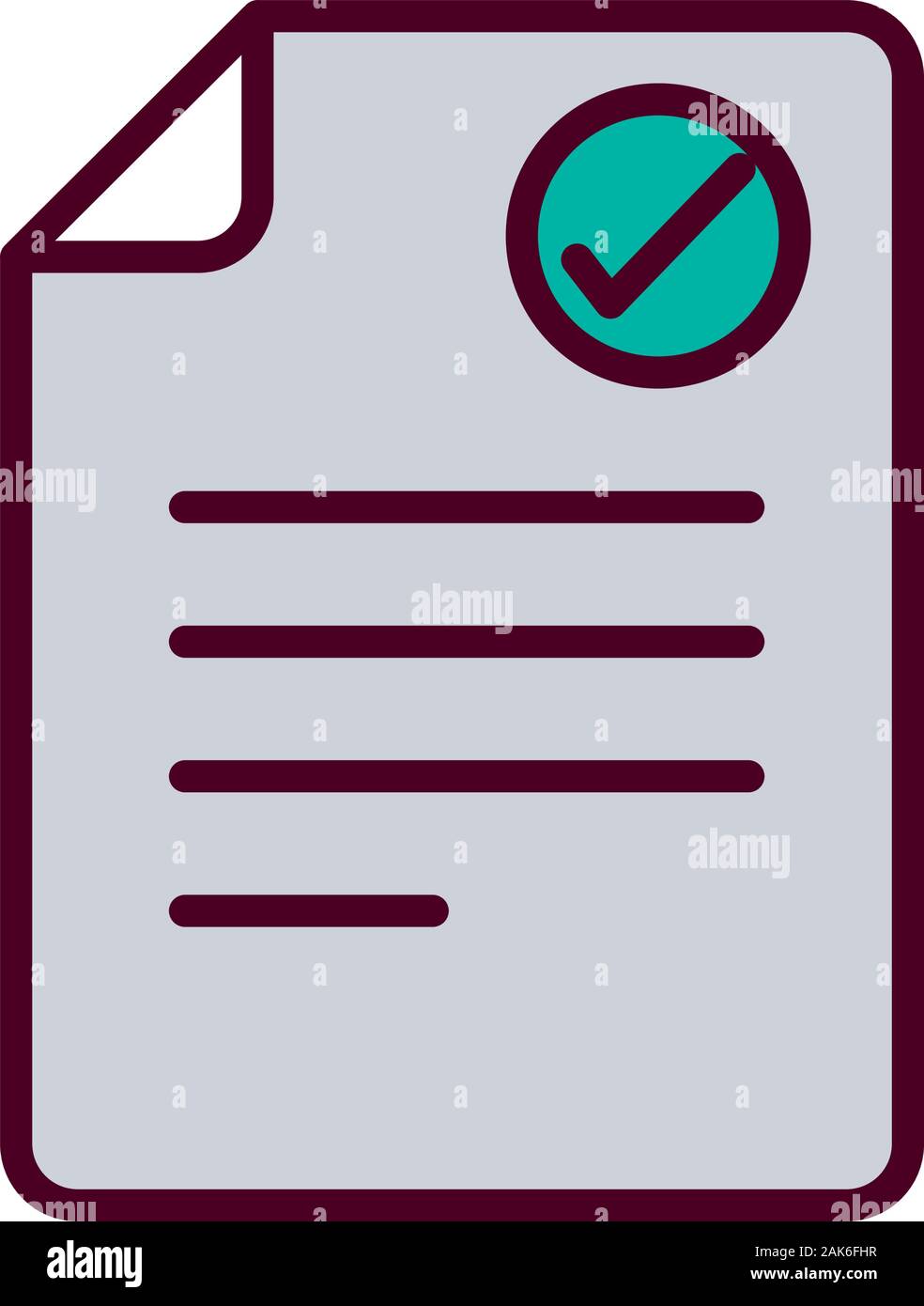 Isolated data document and check mark vector design Stock Vector Image & Art - Alamy