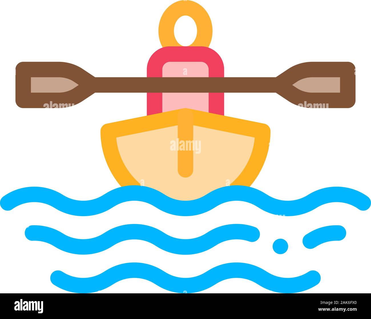 Raft in water illustration Cut Out Stock Images & Pictures - Alamy