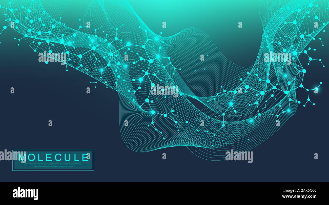 Scientific molecule background for medicine, science, technology ...