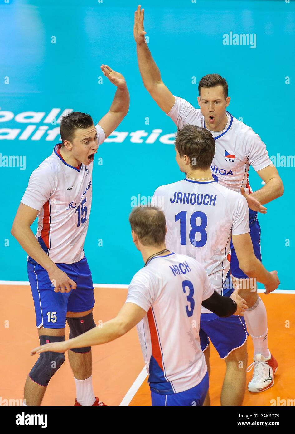 Berlin, Germany. 07th Jan, 2020. Volleyball, men: Olympic qualification ...