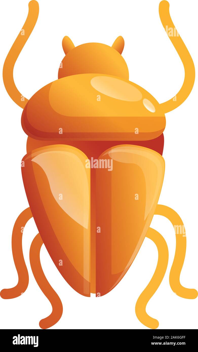 Egypt gold bug icon. Cartoon of Egypt gold bug vector icon for web ...