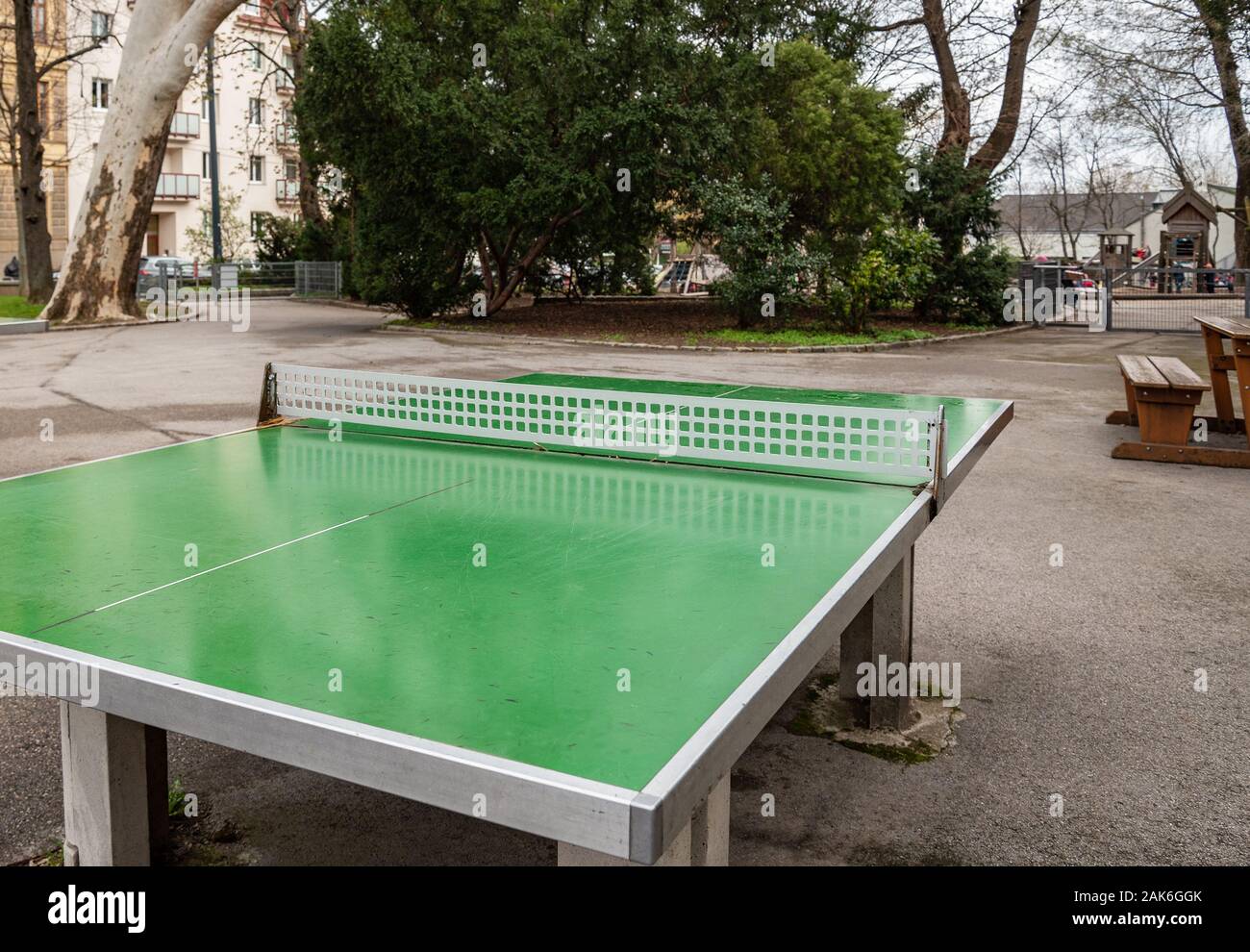 View to the recreation ground place in Vienna Stock Photo - Alamy