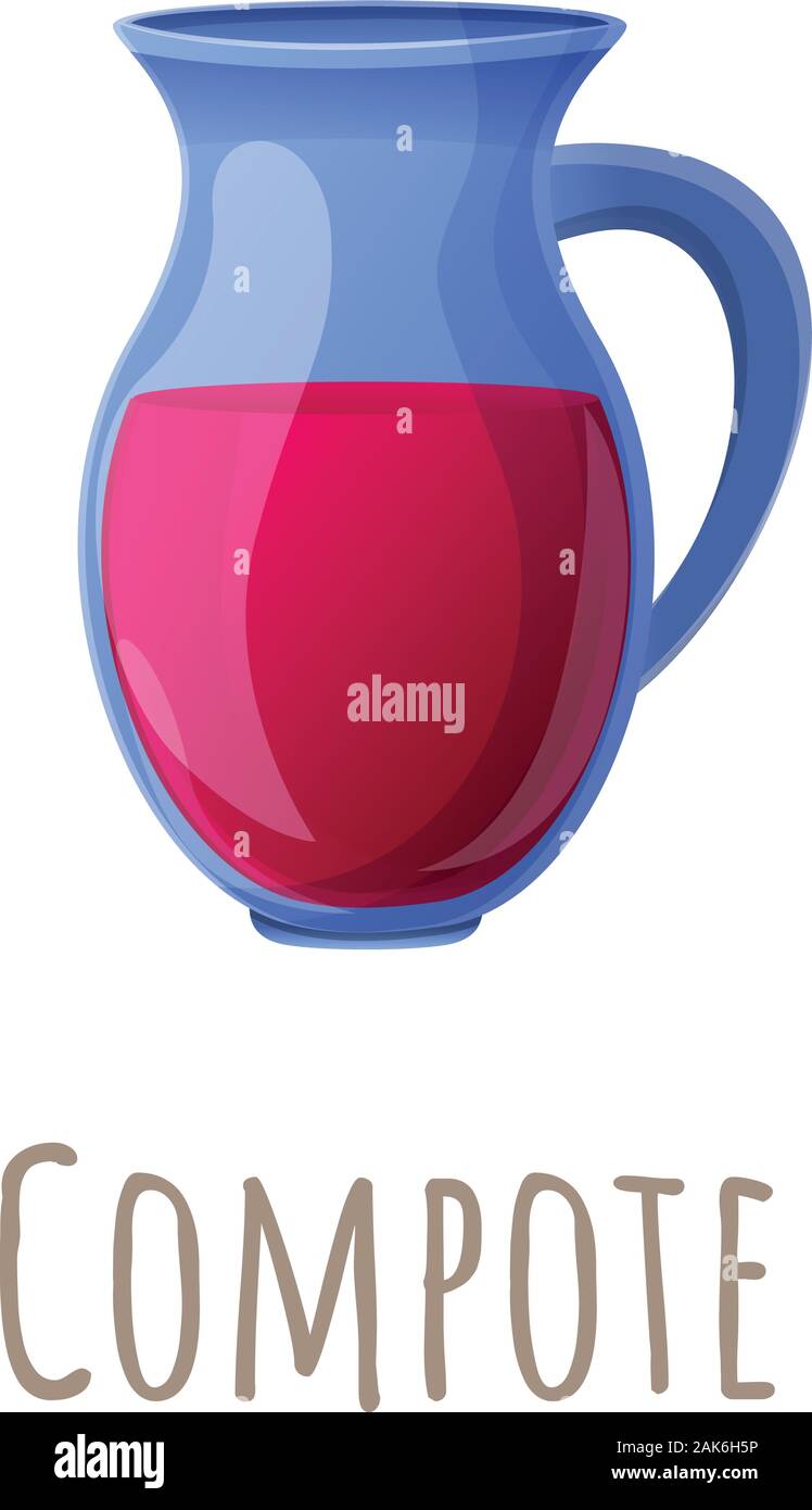 Compote jug icon. Cartoon of compote jug vector icon for web design ...