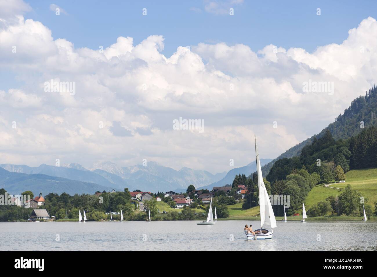 Allgaeuer Alpen: Grosser Alpsee bei Immenstadt, Allgaeu | usage ...